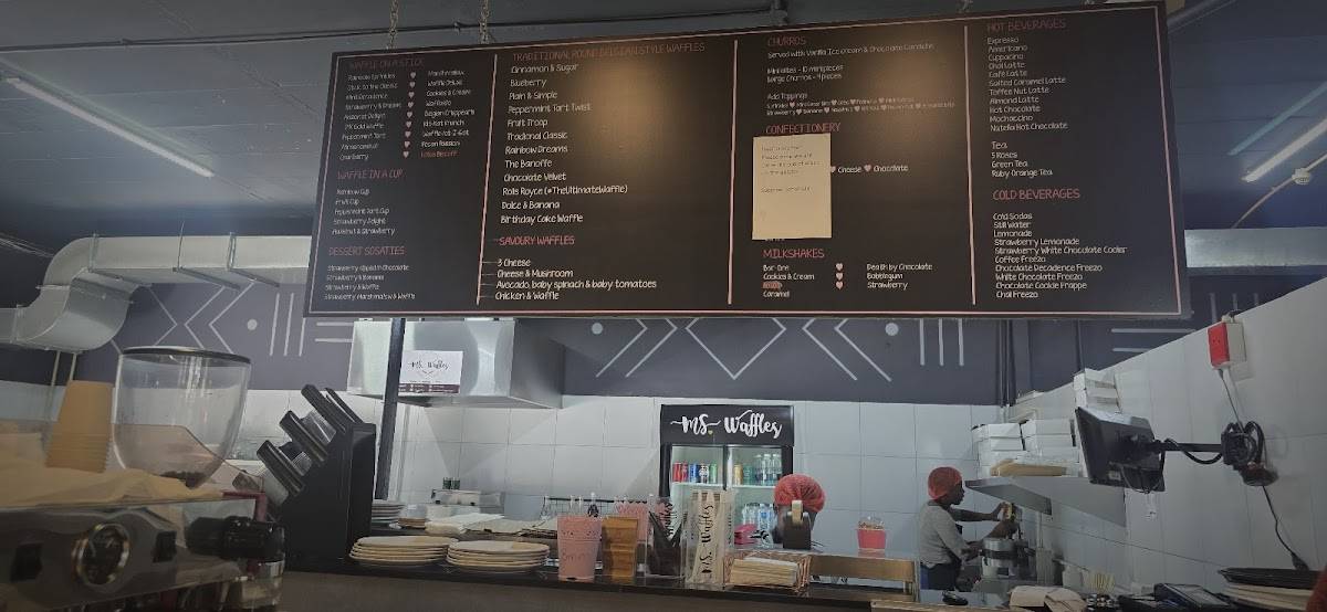 Menu at Ms.Waffles Jan Smuts restaurant, Randburg