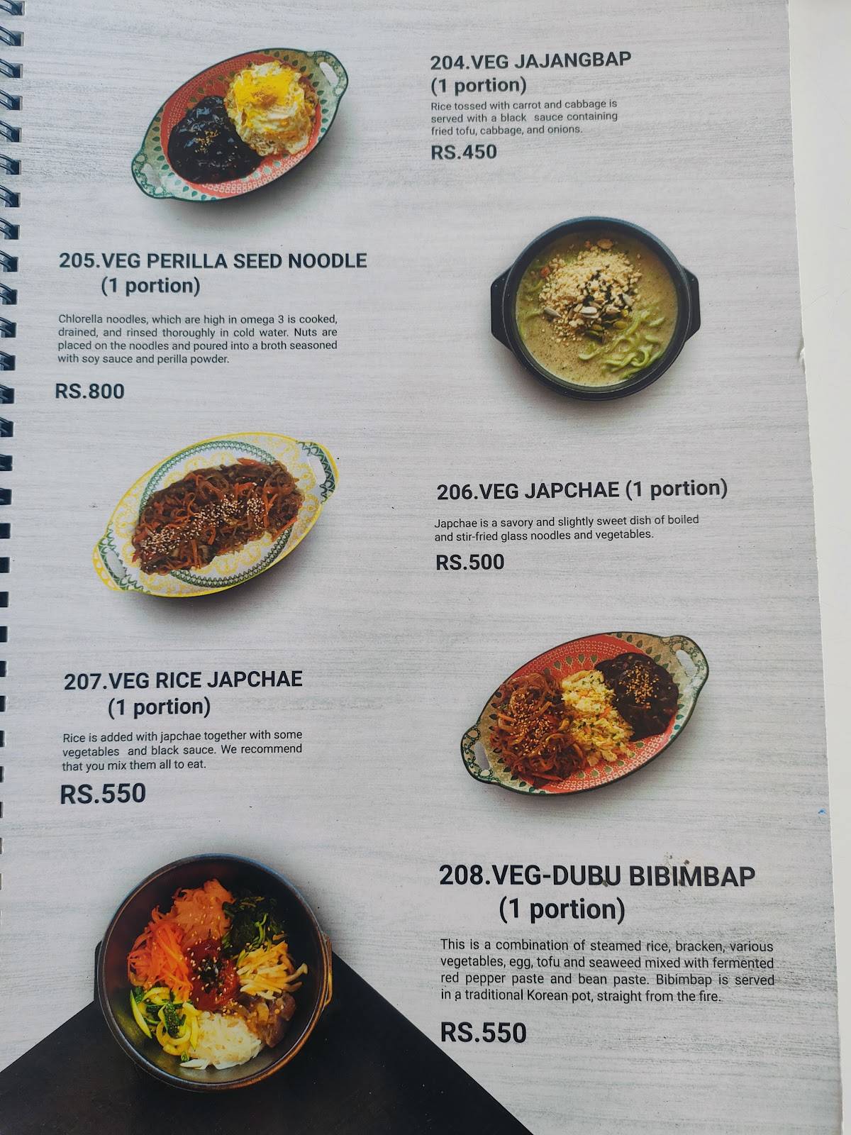 Menu at Mukbang Korean Restaurant & Bakery, Kochi