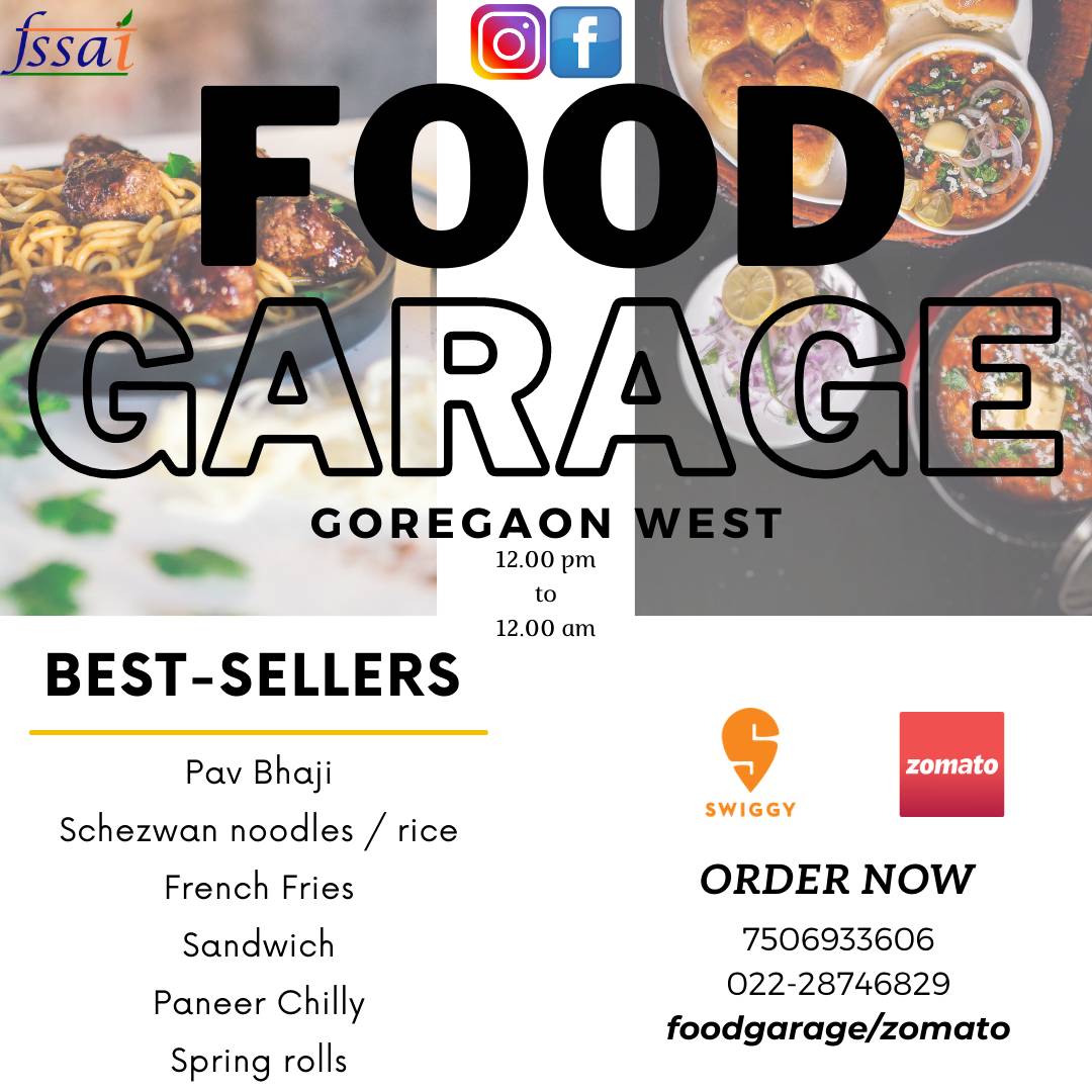 Menu at The Food Garage, Mumbai, Amizara Chs