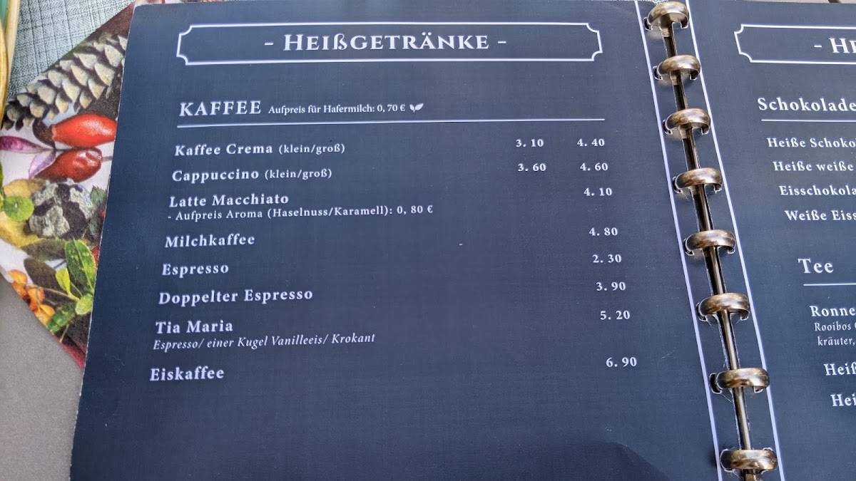 Speisekarte von Cafe Arezzo, München