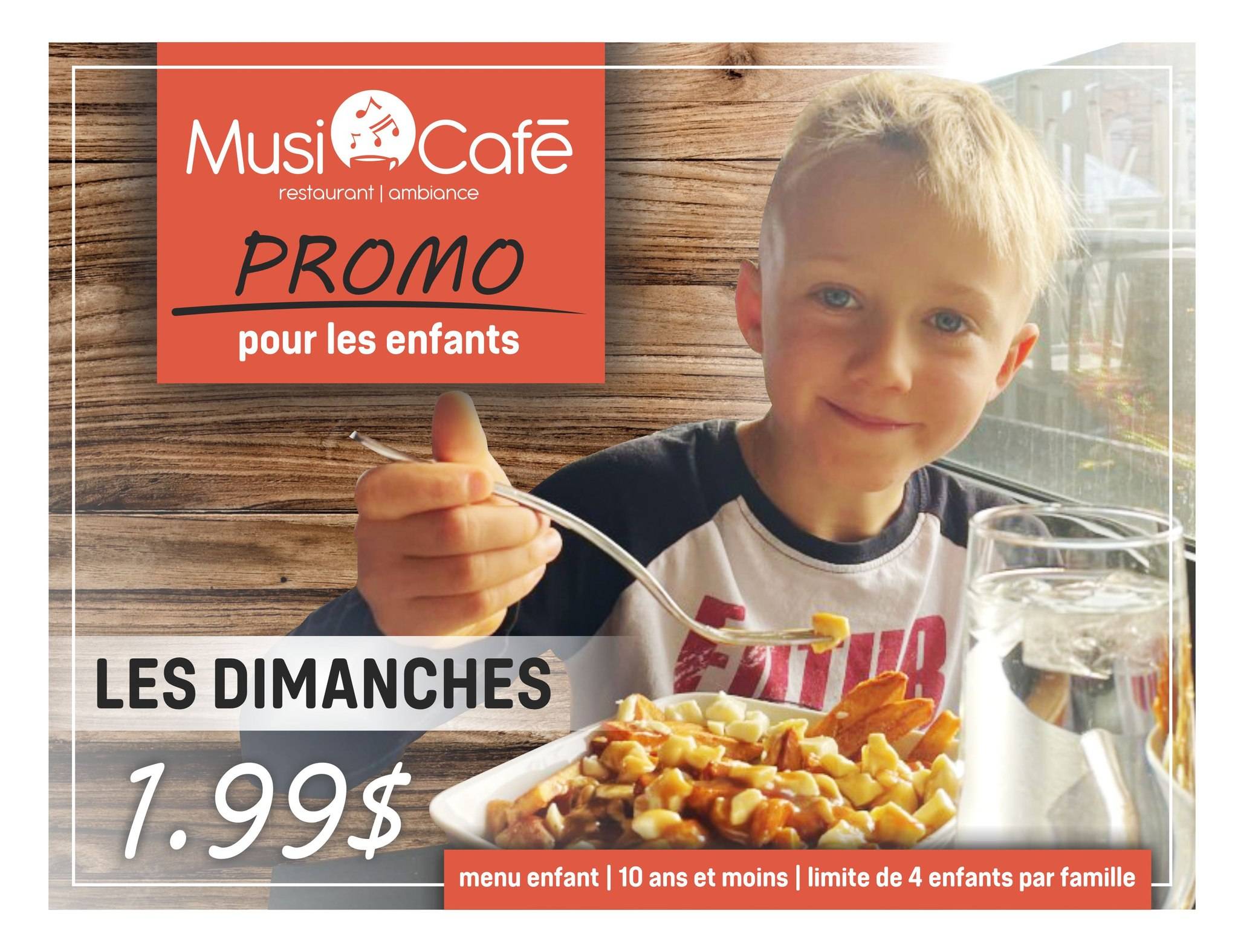 Menu au Le Musi-Café, Lac-Mégantic, Rue Papineau