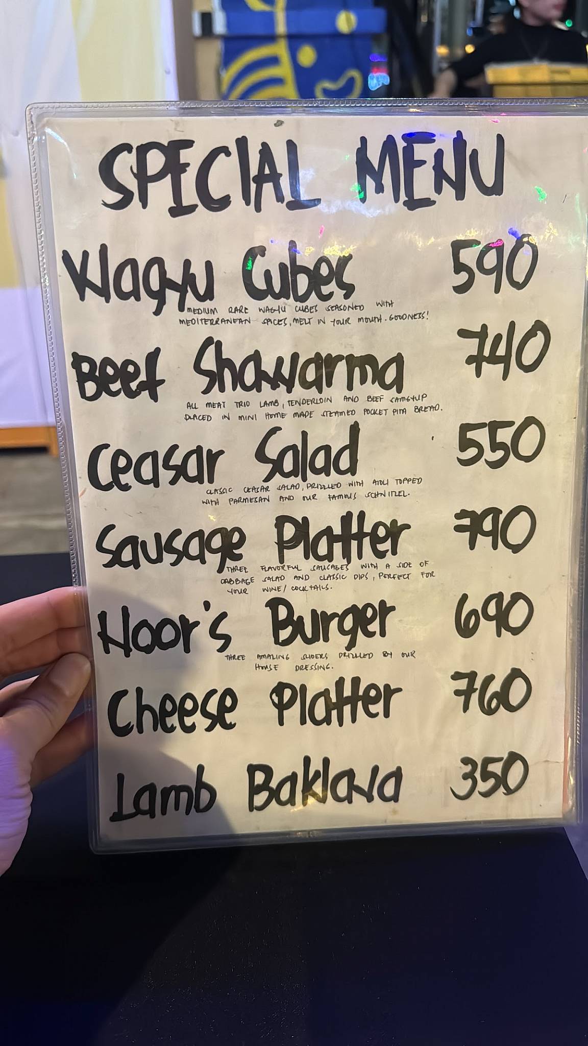 Menu at NOOR MANILA restaurant, Taguig, f133 Forbestown Rd