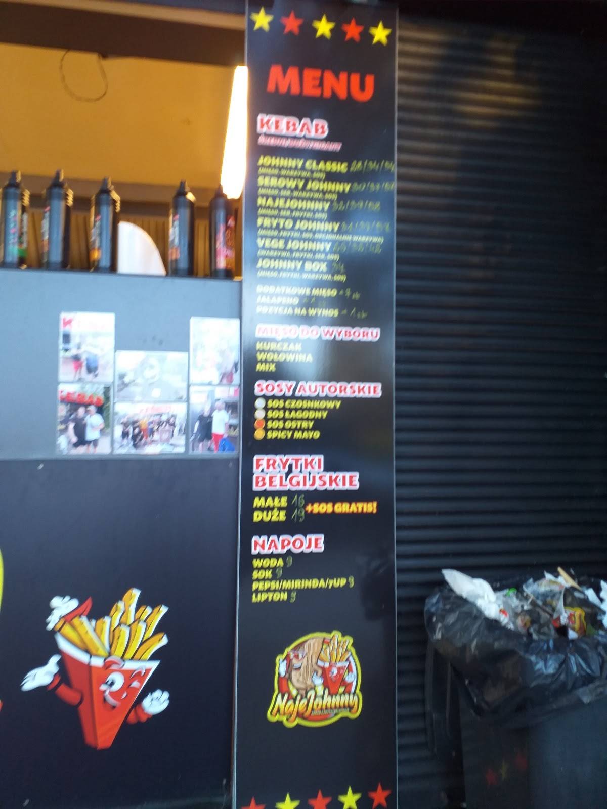 Menu at NajeJohnny 2 Kebab & Frytki belgijskie, Jastarnia