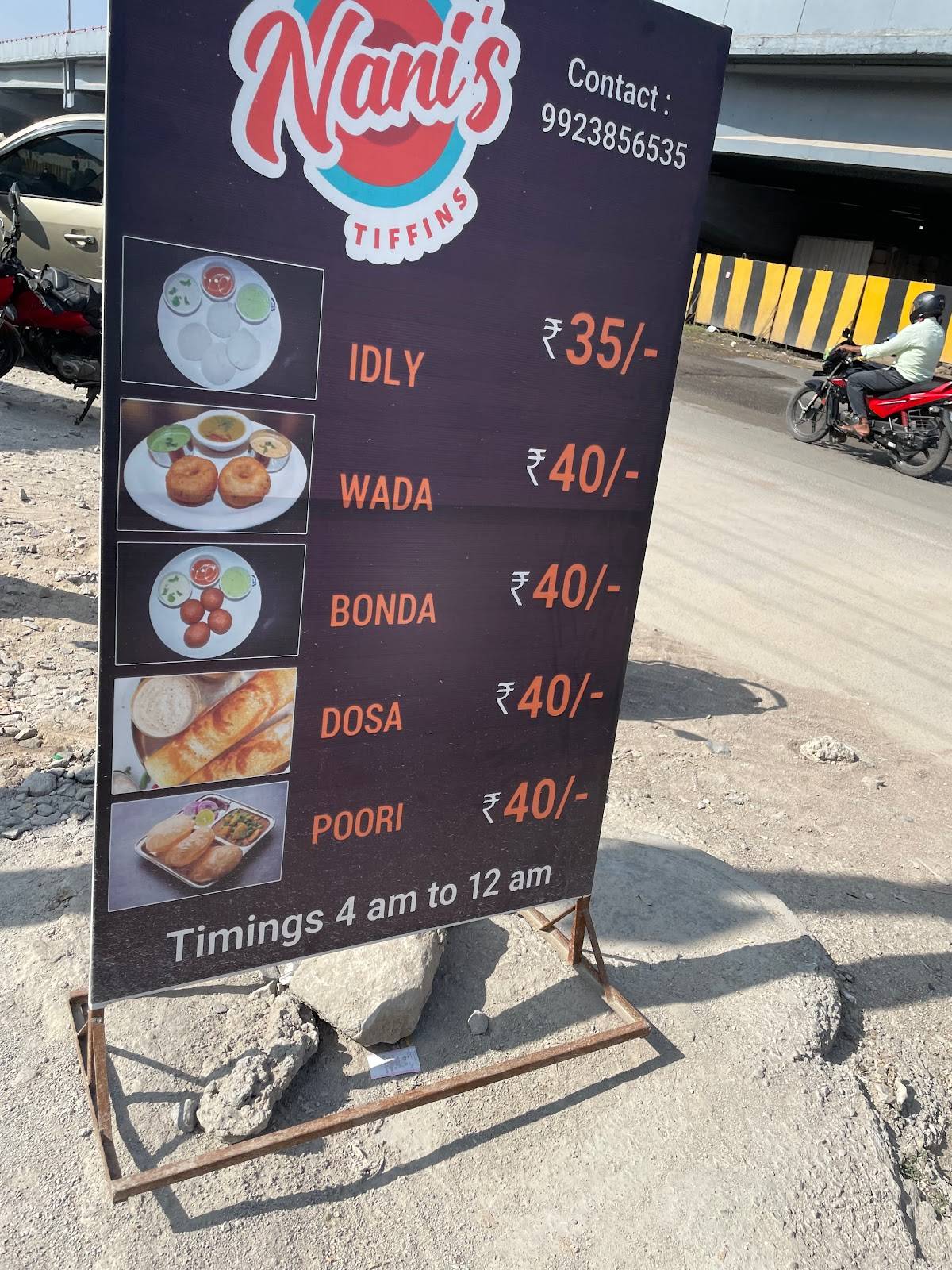 Menu at Nani's Tiffins, Hyderabad, URBAN JUNCTION