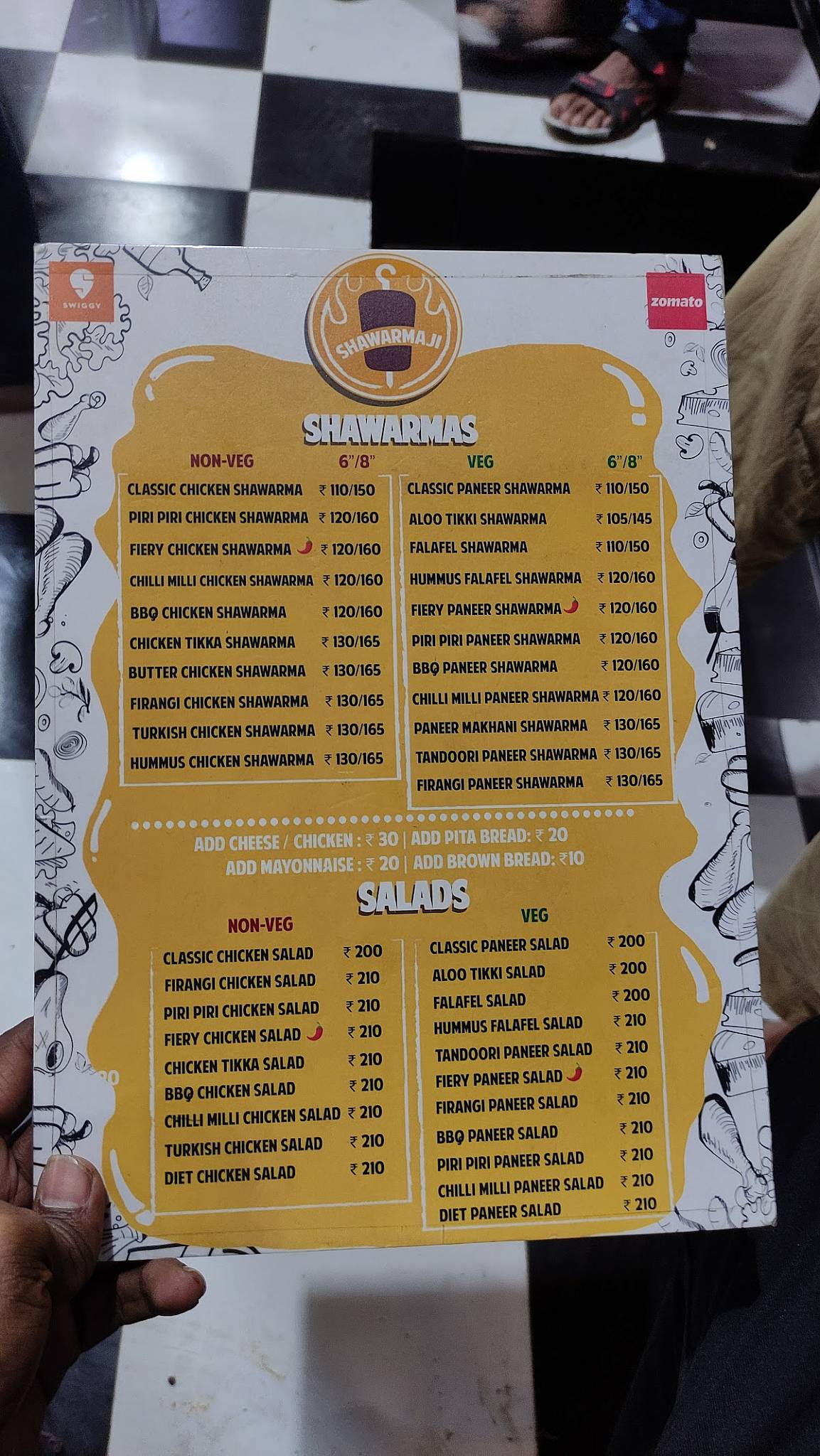 Menu at Shawarmaji Airoli, Navi Mumbai