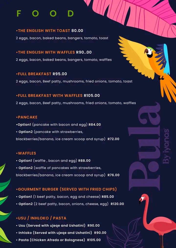 Menu at News Cafe Davenport, Durban
