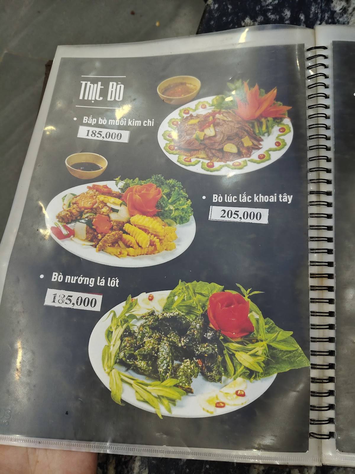 Carta del restaurante Nhà Hàng Thượng Hải 460 Minh Khai, Hanoi