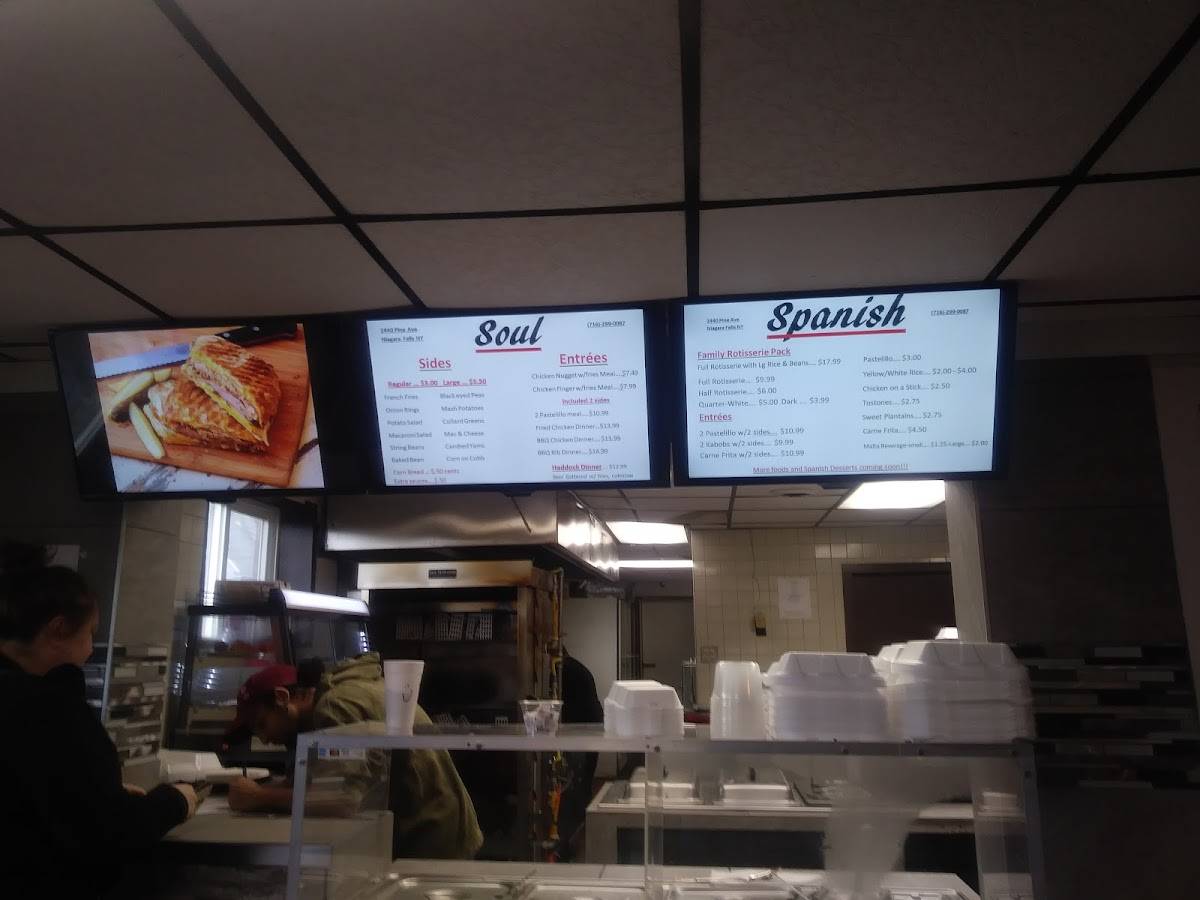 Menu at Niagara Falls Cafe, Niagara Falls