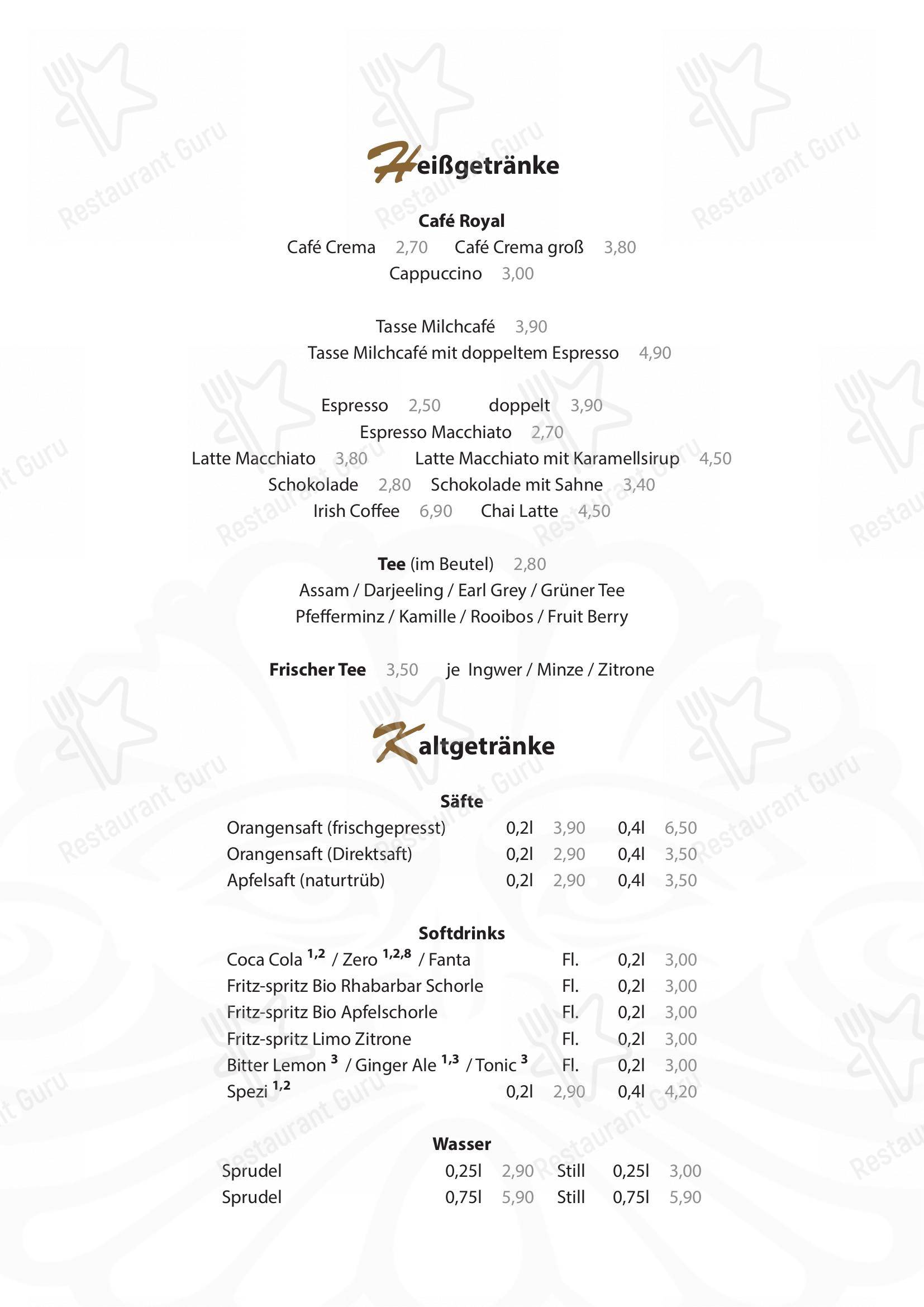 Speisekarte von Nicki´s Mommsen Restaurant, Berlin