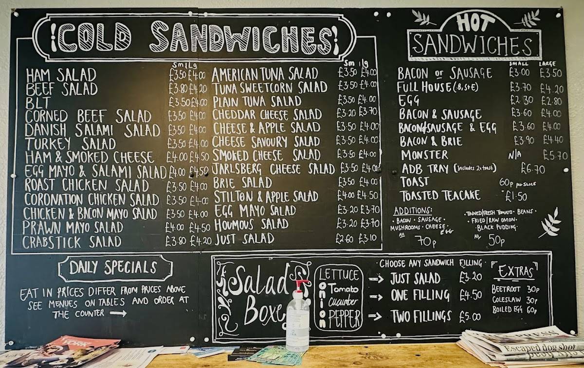 Menu at No 84 Deli & Cafe, York