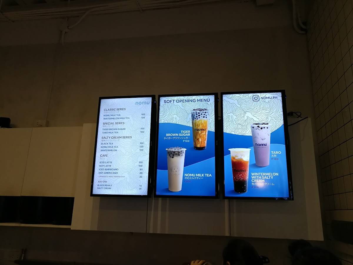 Menu at Nomu Cafe UPD, Quezon City, Balagtas St