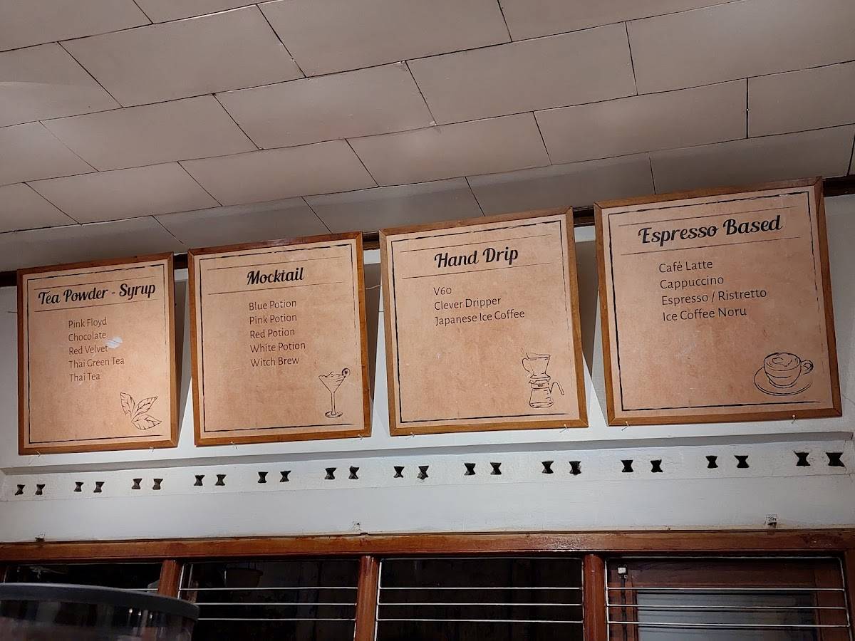 Menu at Noru Coffee, Bukittinggi