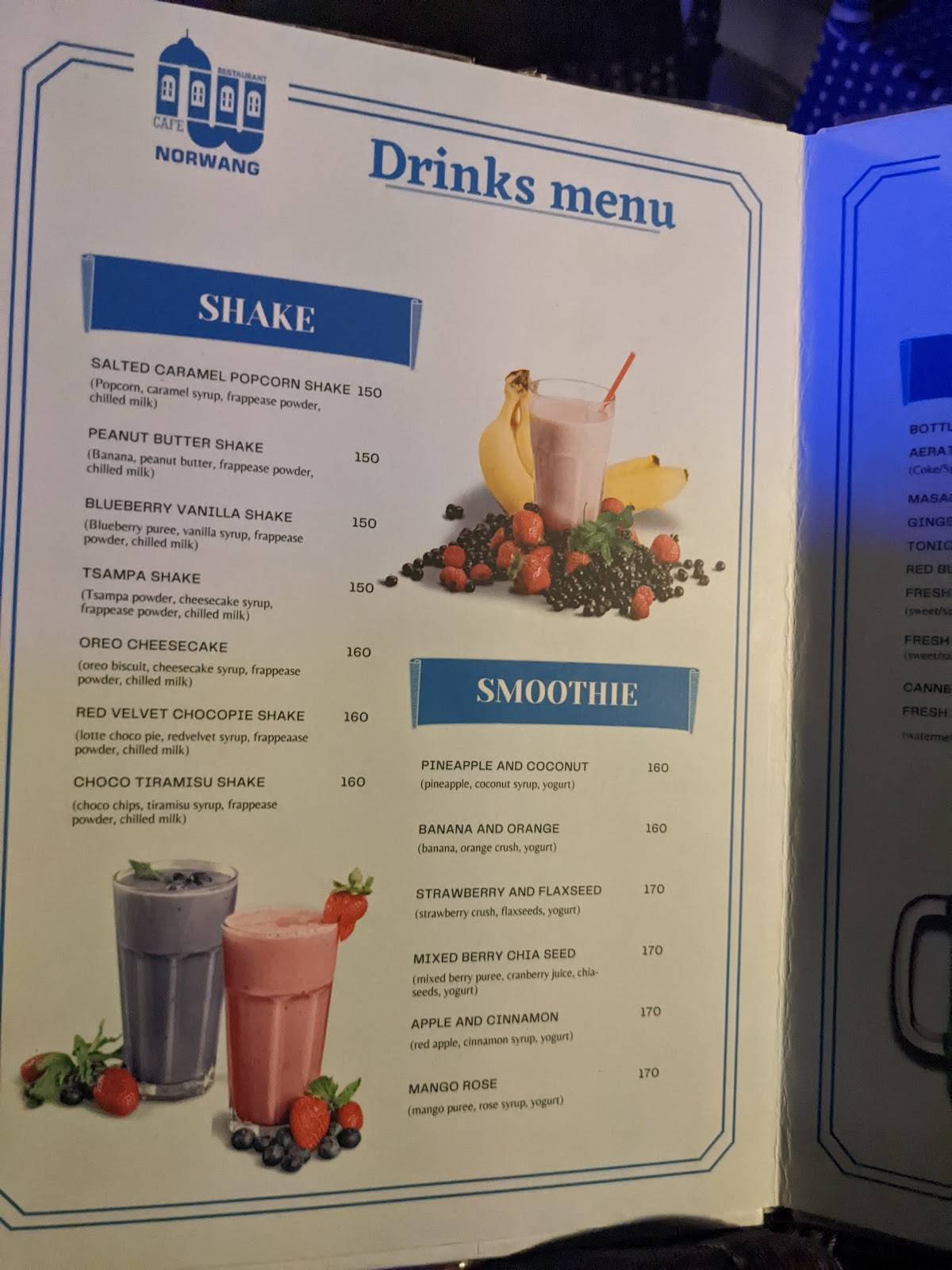 Menu at Norwang Cafe & Restaurant, New Delhi
