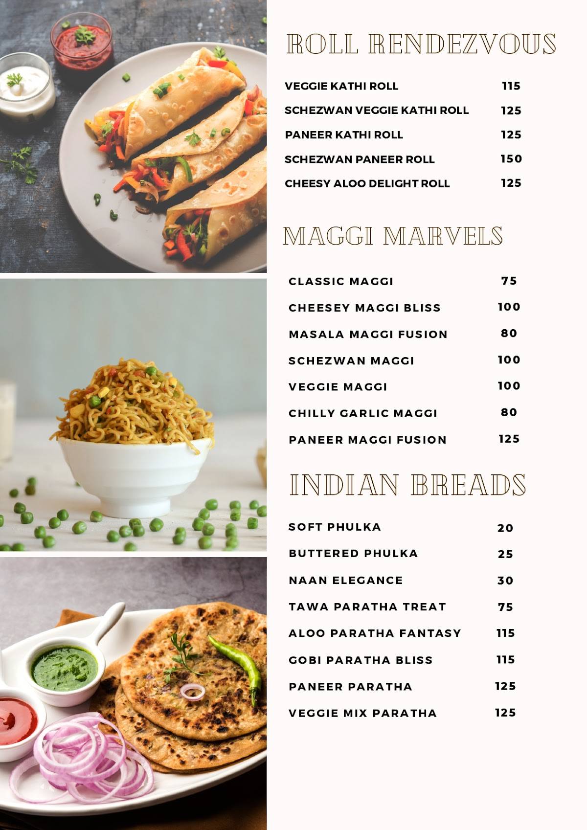 Menu at NxtDoor (Cloud Kitchen), Chennai