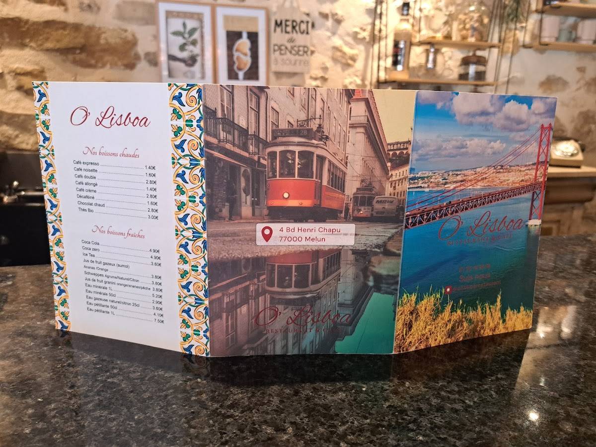 Menu au O Lisboa restaurant, Melun