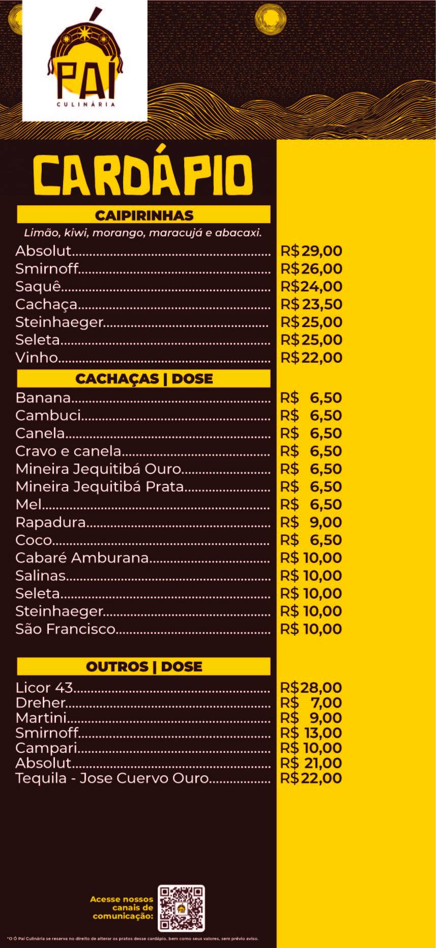 Menu em Ó Paí Culinária restaurante, Santo André
