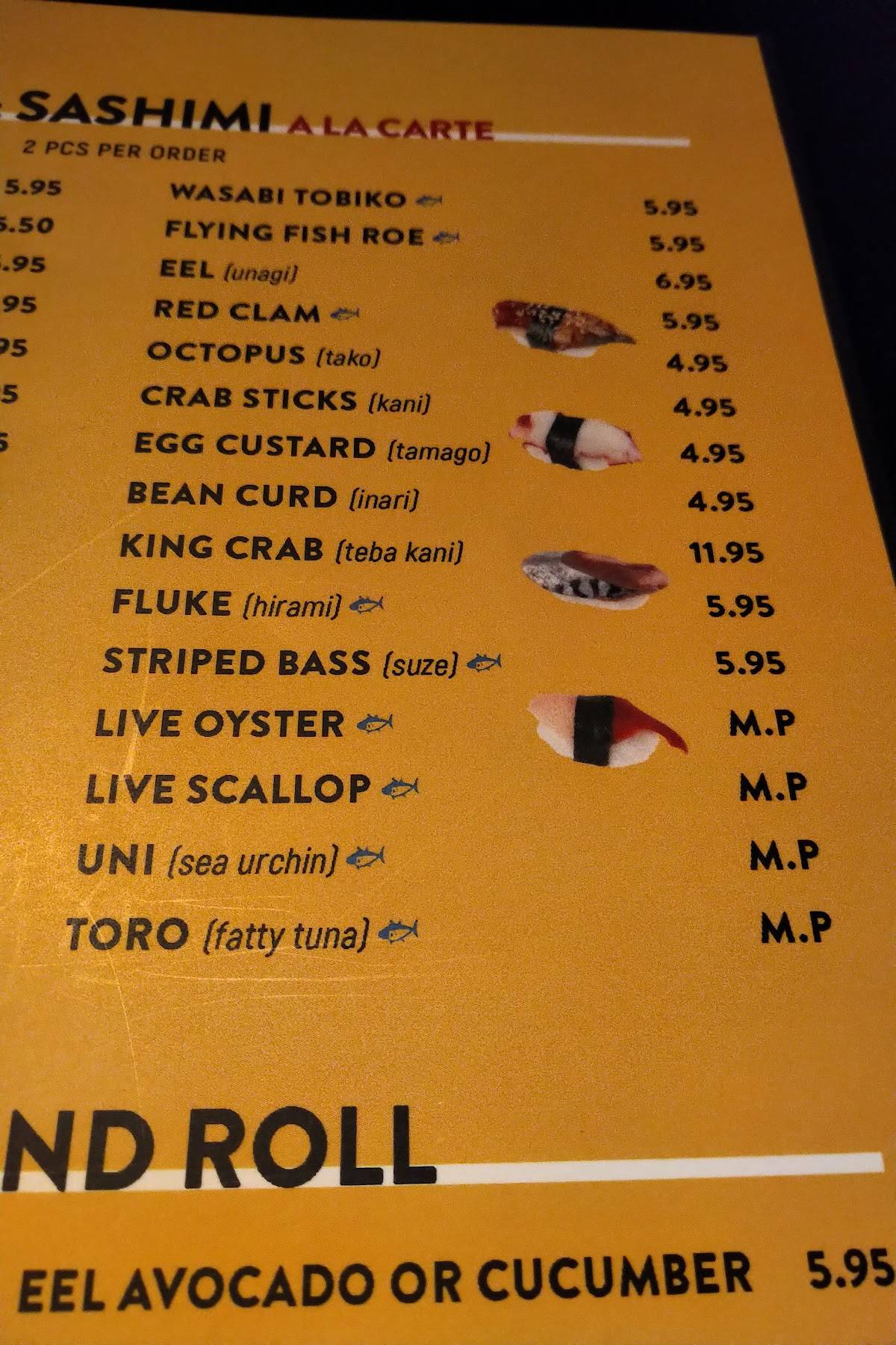 Menu at OKKO Japanese Sushi & Hibachi Restaurant, Hilton Head Island