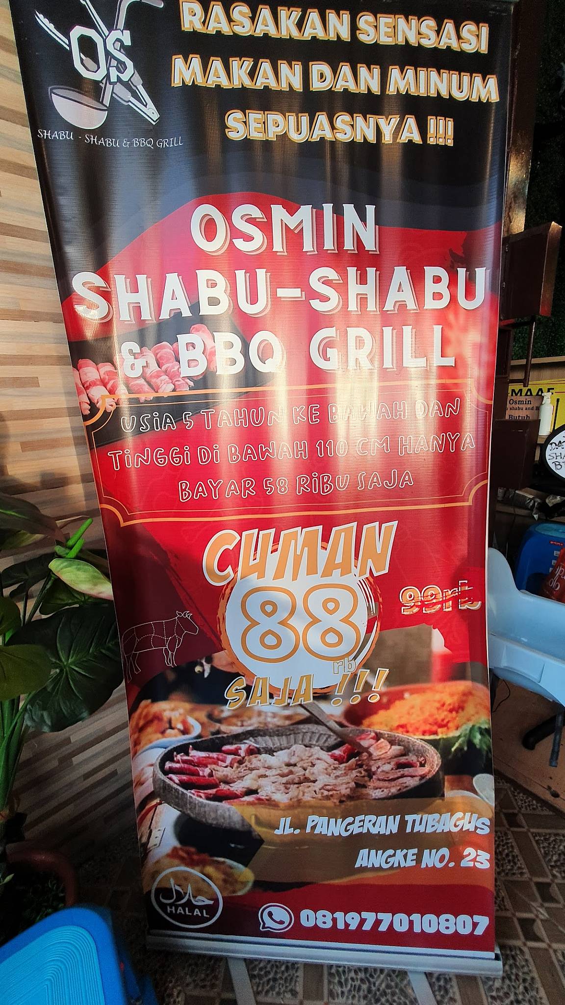 Menu at OSMIN SHABU SHABU & GRILL restaurant, West Jakarta