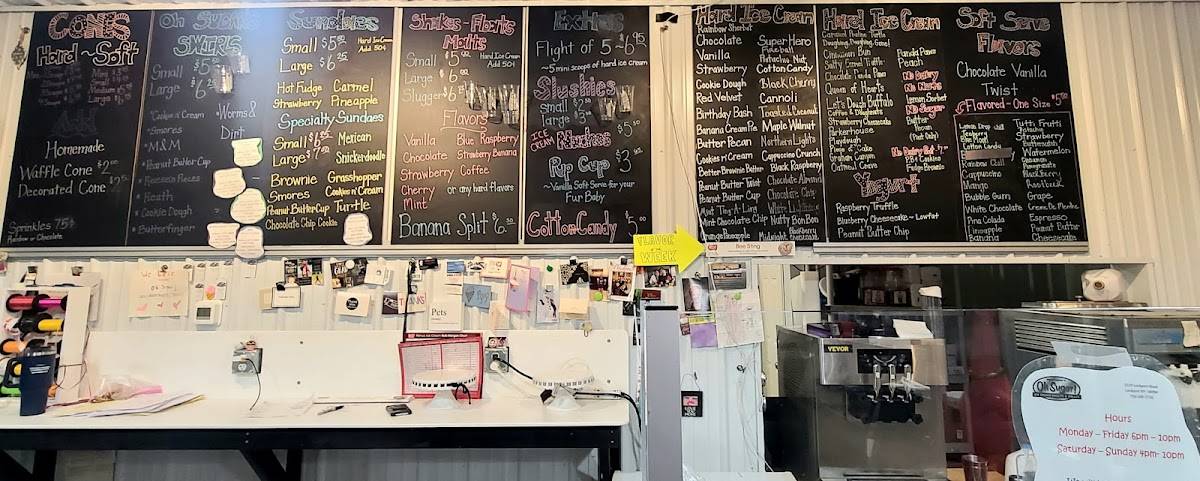 Menu at Oh Sugar desserts, Lockport, Lockport Rd