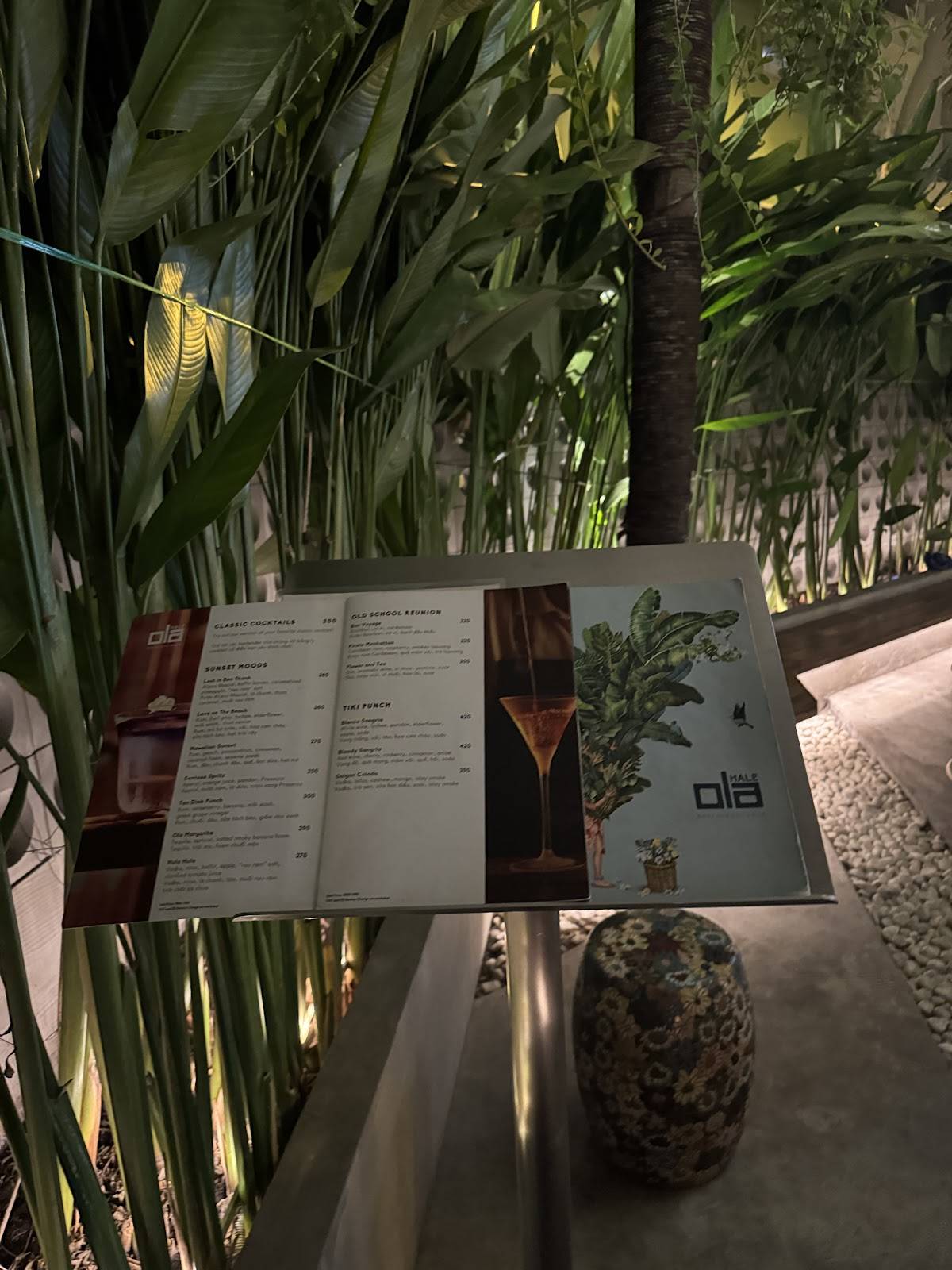 Menu at Ola Hale - Restaurant & Bar, Ho Chi Minh City