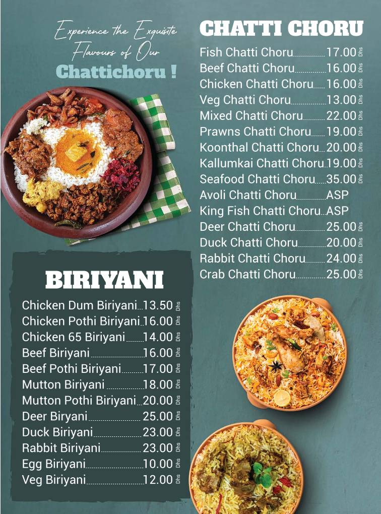 Menu at Old Fresh Palace Kanjikada Shabiya - 11 restaurant, Abu Dhabi