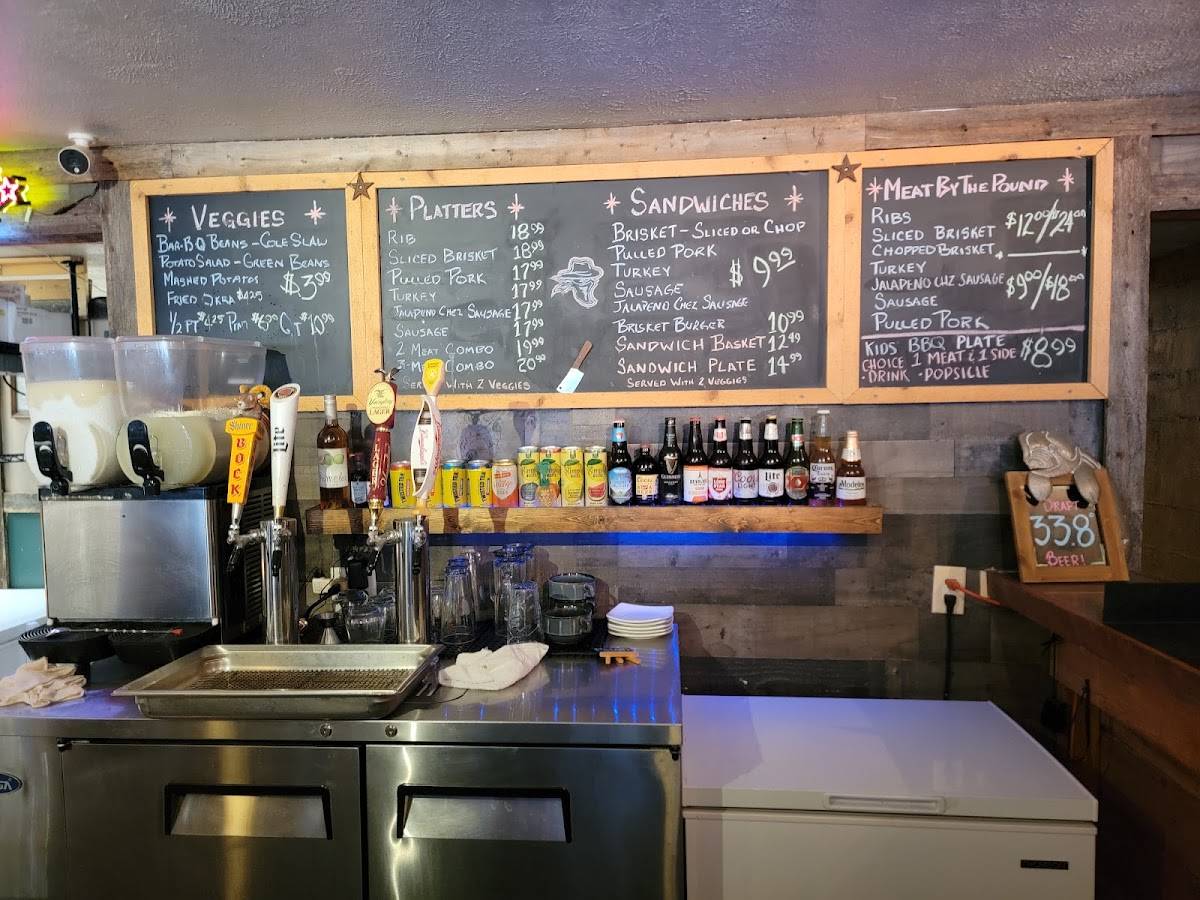 Menu at Outlaw Burgers & BBQ, Justin