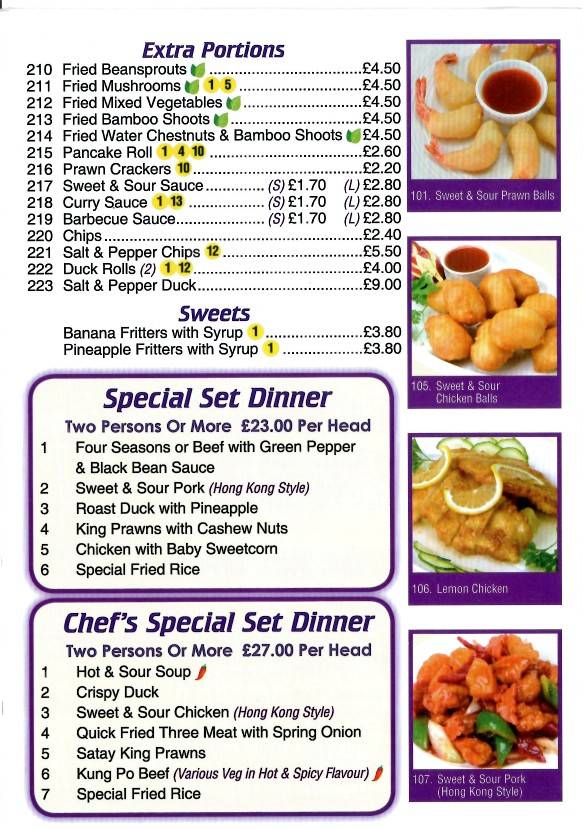 Menu at PO Lee fast food, Hook, High St