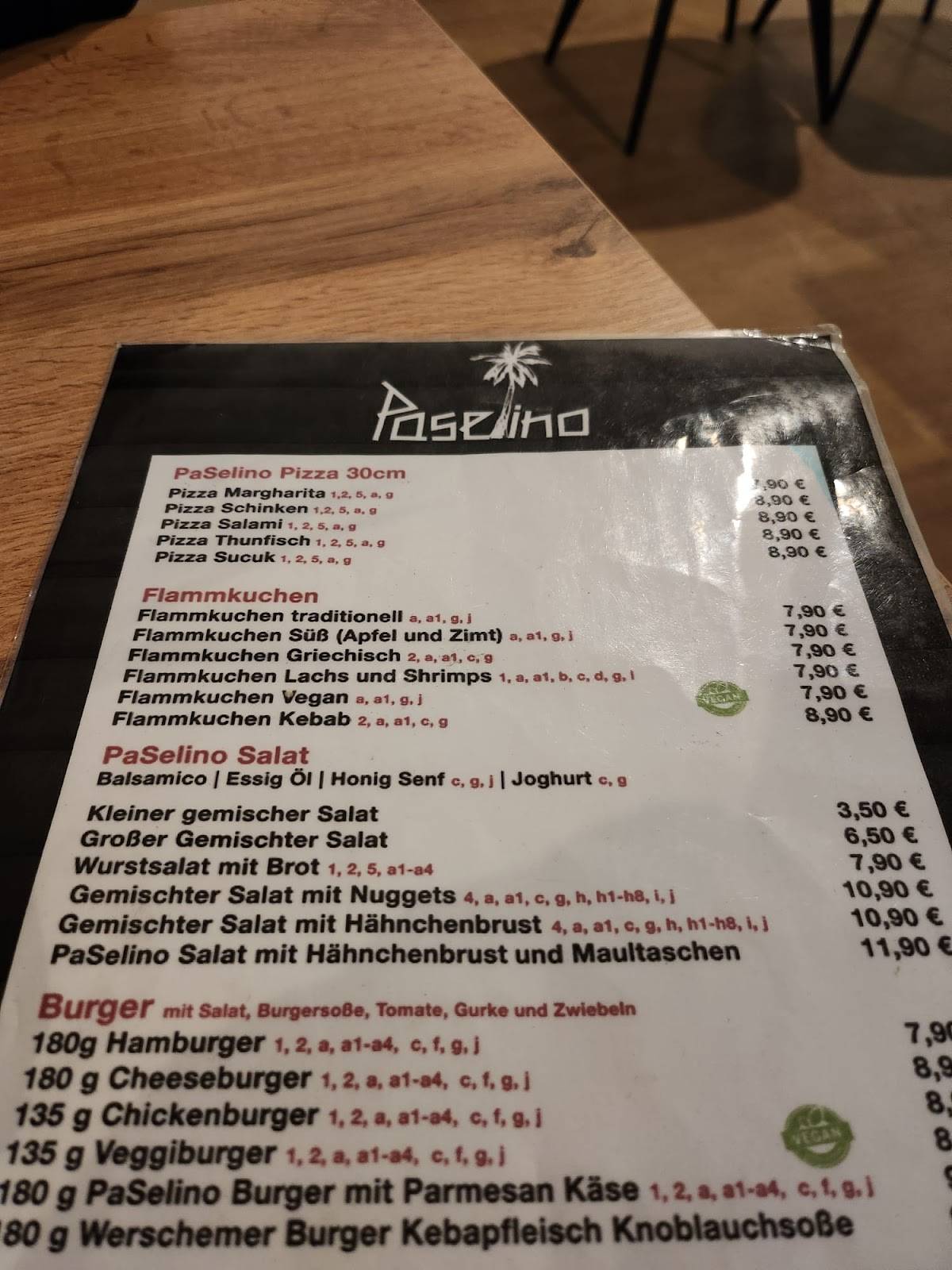 Speisekarte von PaSe Eventgastronomie pub & Bar, Wiernsheim