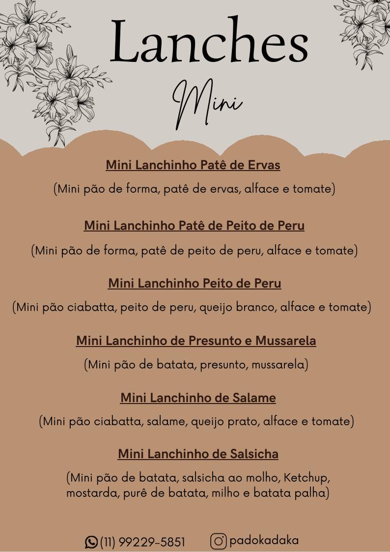 Menu em Padoka da Ká - Padaria e Confeitaria Artesanal, Jundiaí, Rua ...