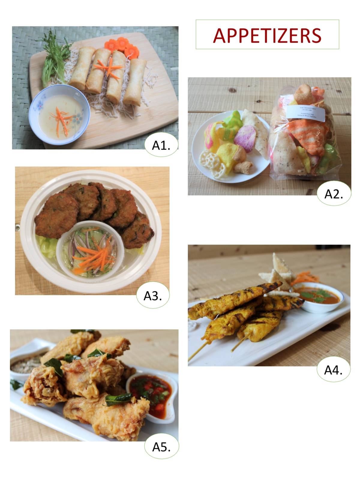 Menu at Rak Thai Kitchen restaurant, Paisley
