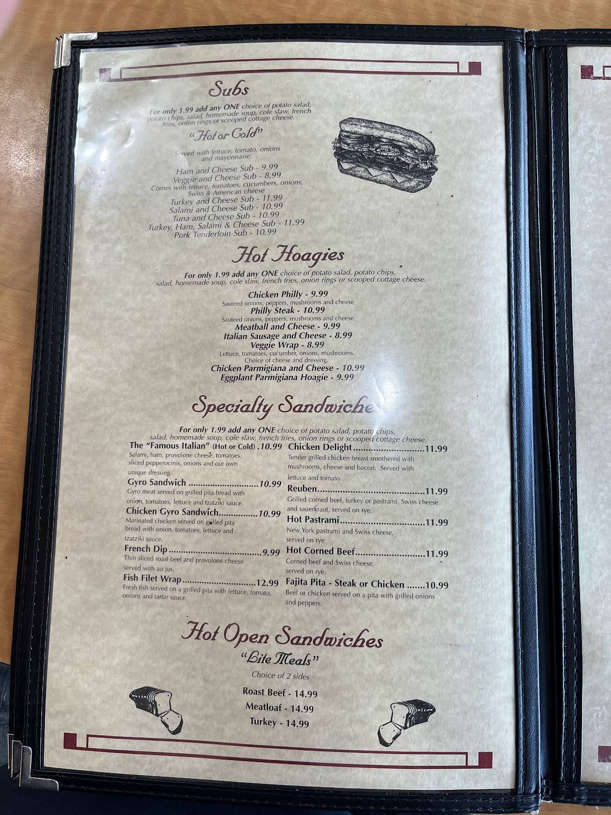 Menu at Garden Grille Cafe, Palm Harbor