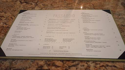 Menu at Passaggio pizzeria, Tucson