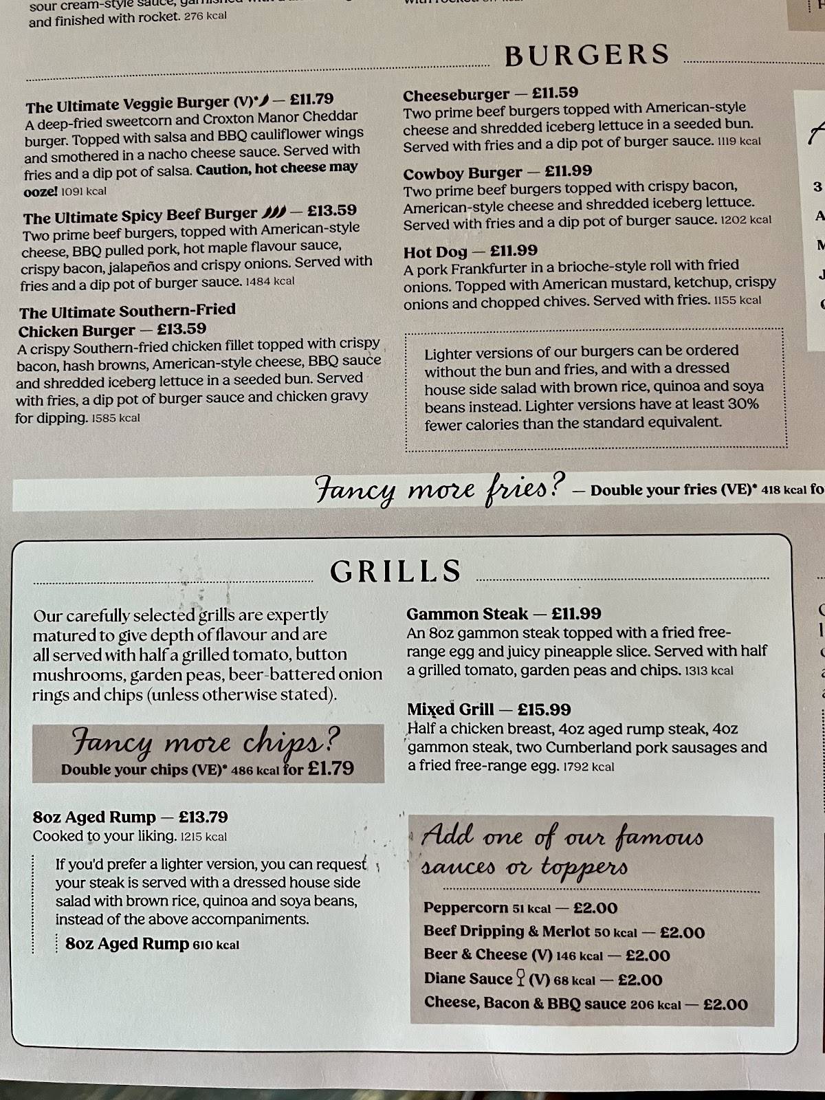 Menu at Pear Tree pub & bar, Cardiff