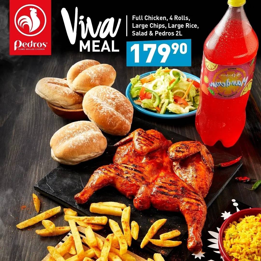 Menu at Pedros Raisethorpe restaurant, Pietermaritzburg