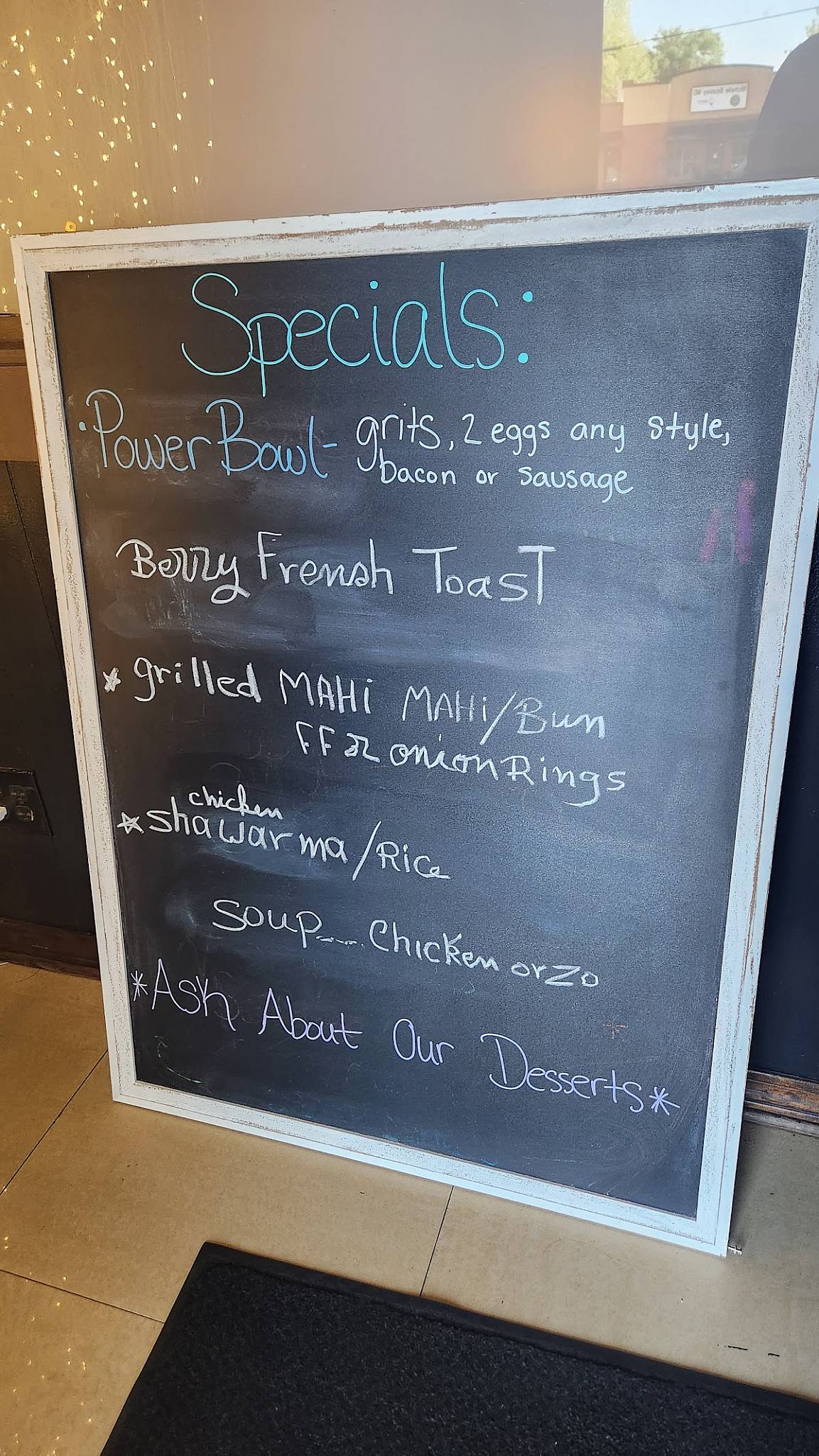 Menu at P'cola Bistro restaurant, Pensacola