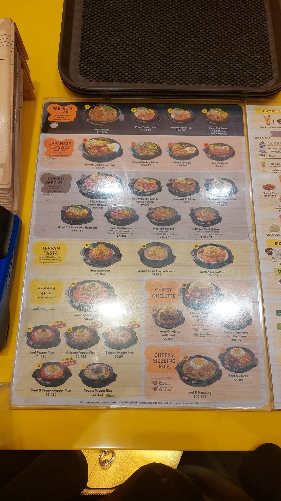 Menu at Pepper Lunch Lippo Plaza Jember restaurant, Jember