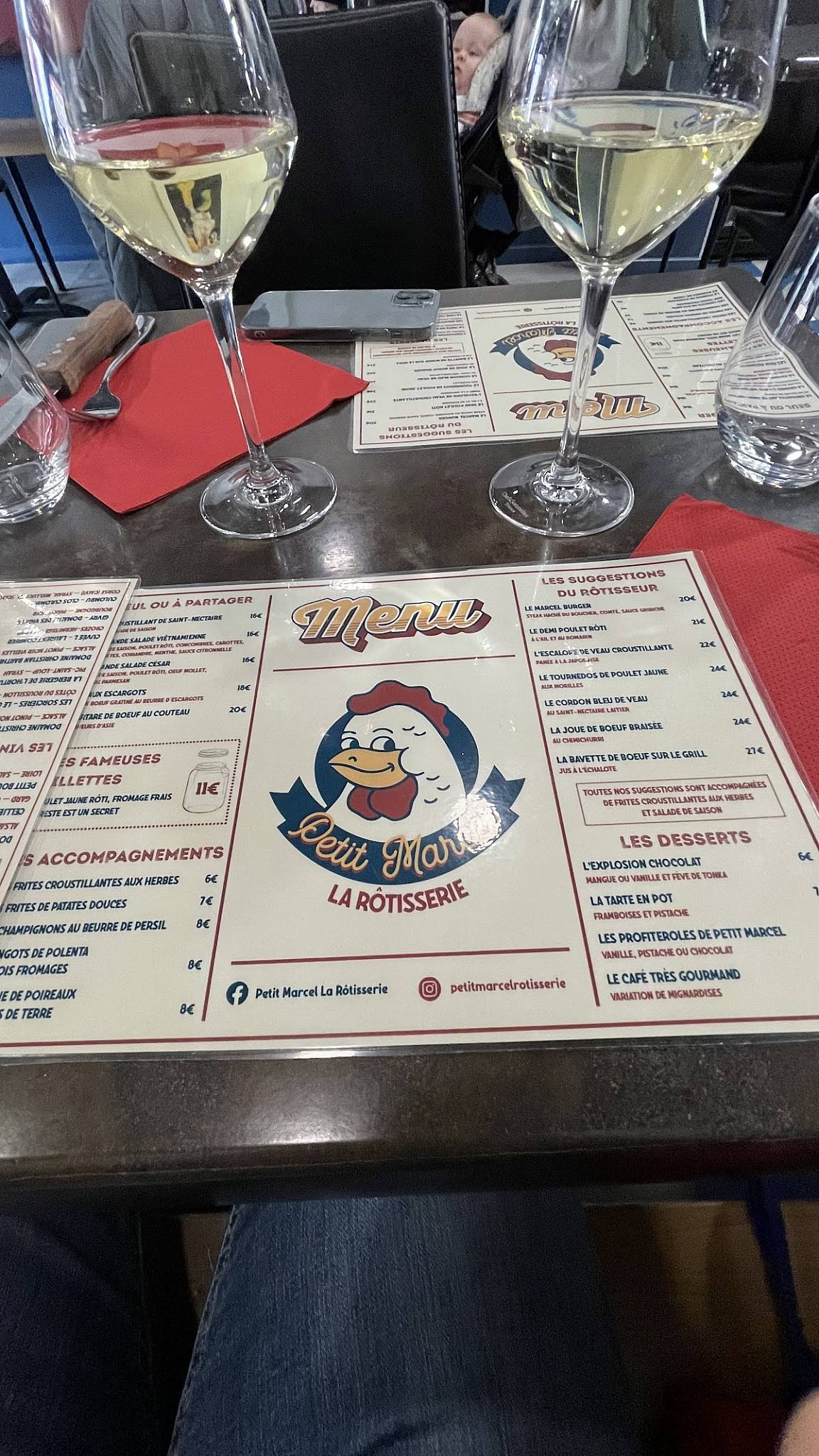 Menu au Le Petit Marcel La Rotisserie restaurant, Mulhouse