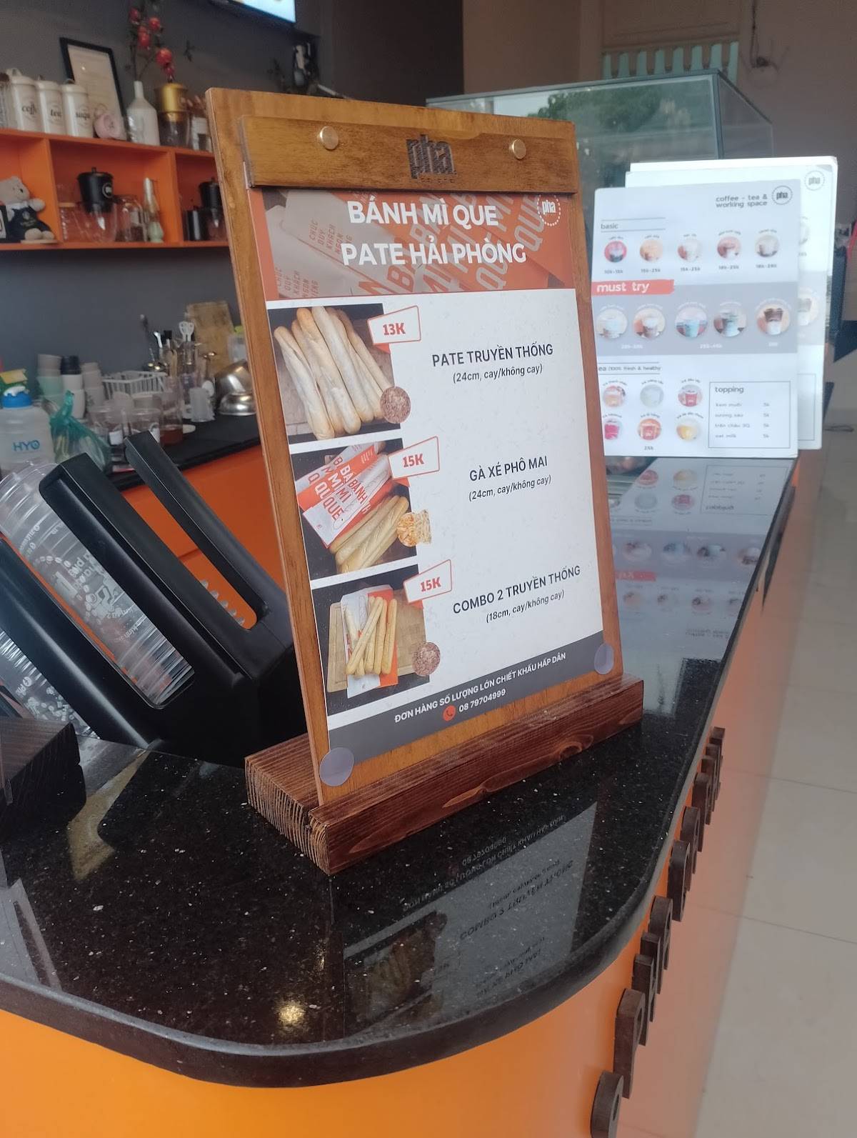 Menu at Pha. cà phê, Ho Chi Minh City