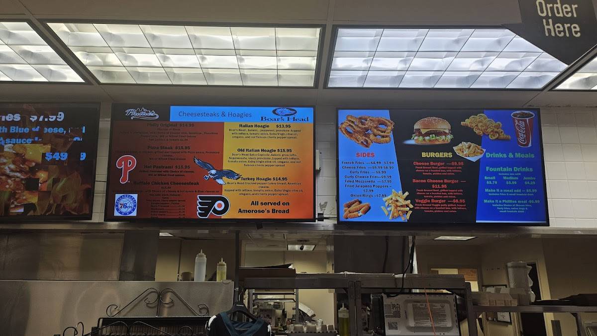 Menu at Phillies restaurant, Joint Base Pearl Harbor-Hickam, Inside ...