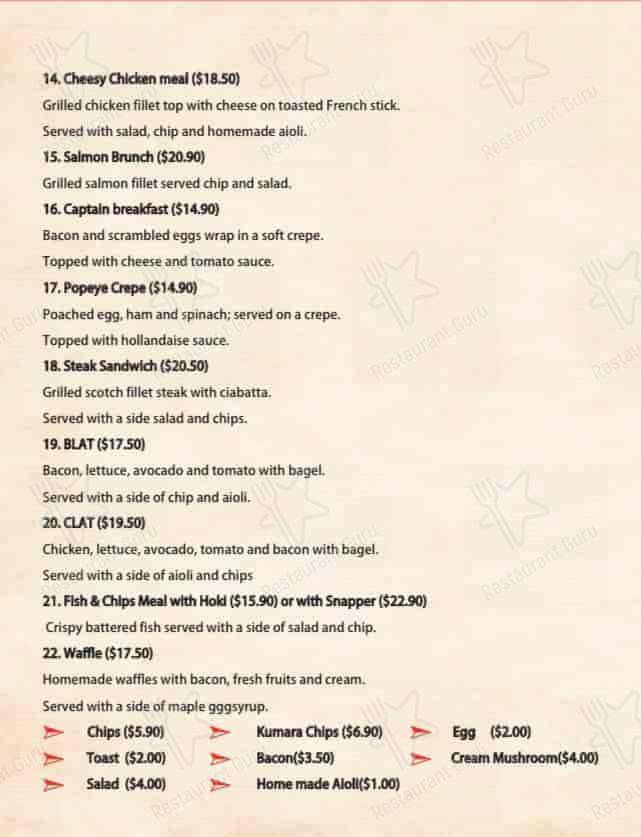 Menu at Phnom Penh Restaurant & Cafe, Auckland