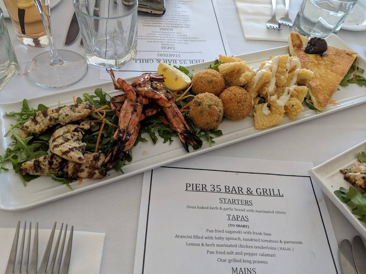 Menu at Pier 35 Bar & Grill, Port Melbourne