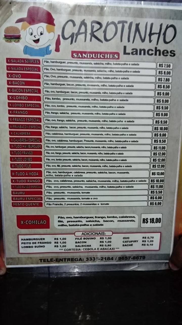 Menu em Pit Dog Silvane restaurante, Brasil