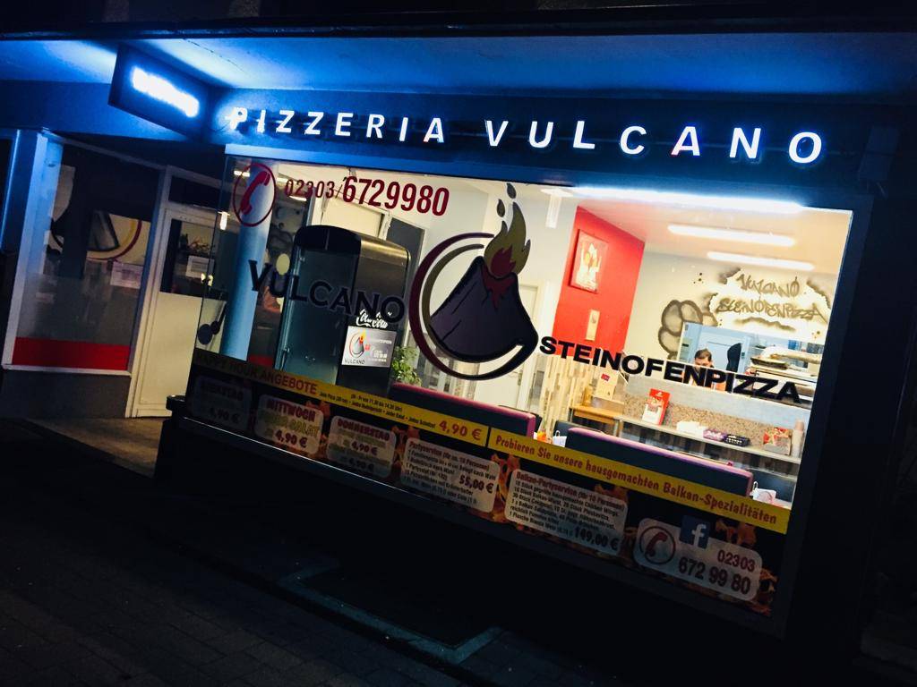 Carta de Pizzaria Vulcano Steinofen Pizza, Unna, Friedrich-Ebert-Straße7A in