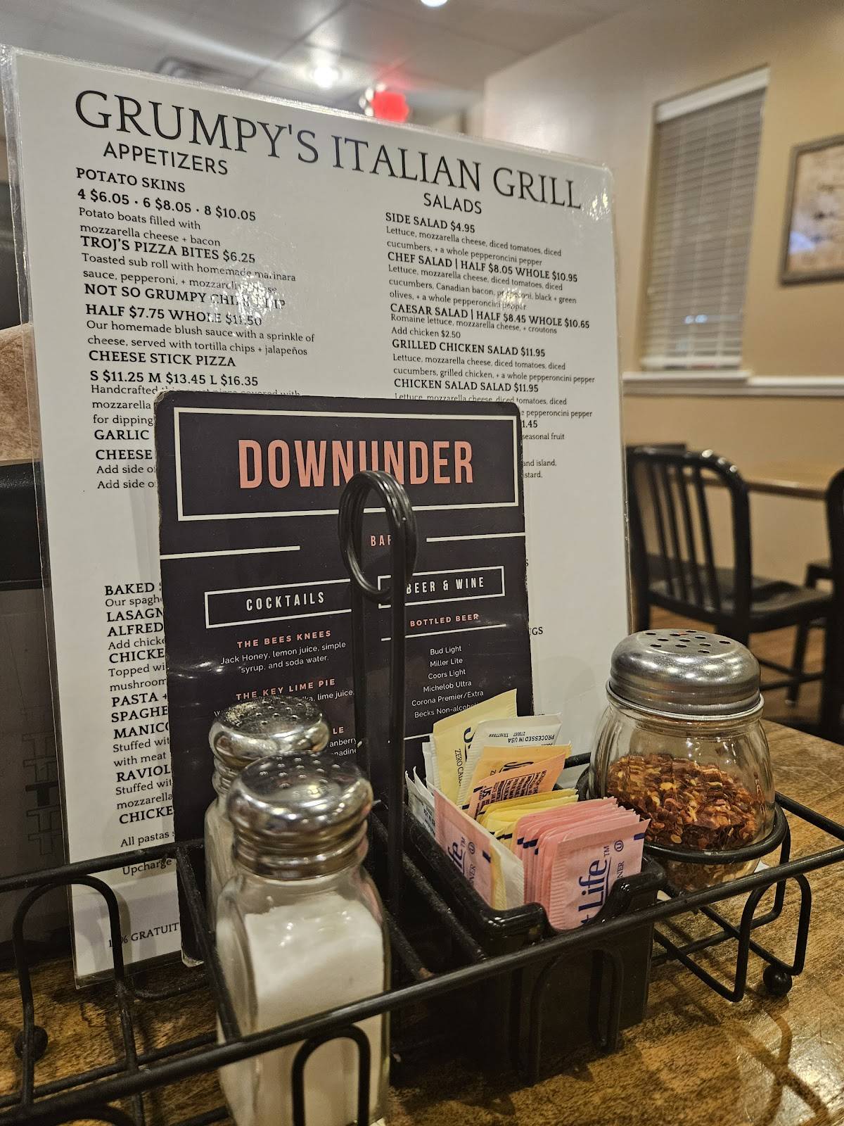 Menu at Grumpy's Italian Grill pizzeria, Cullman, 402 5th St SW