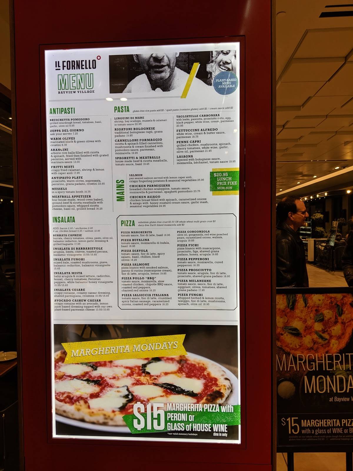 Menu at IL FORNELLO - Bayview Village pizzeria, Toronto, Bayview Ave