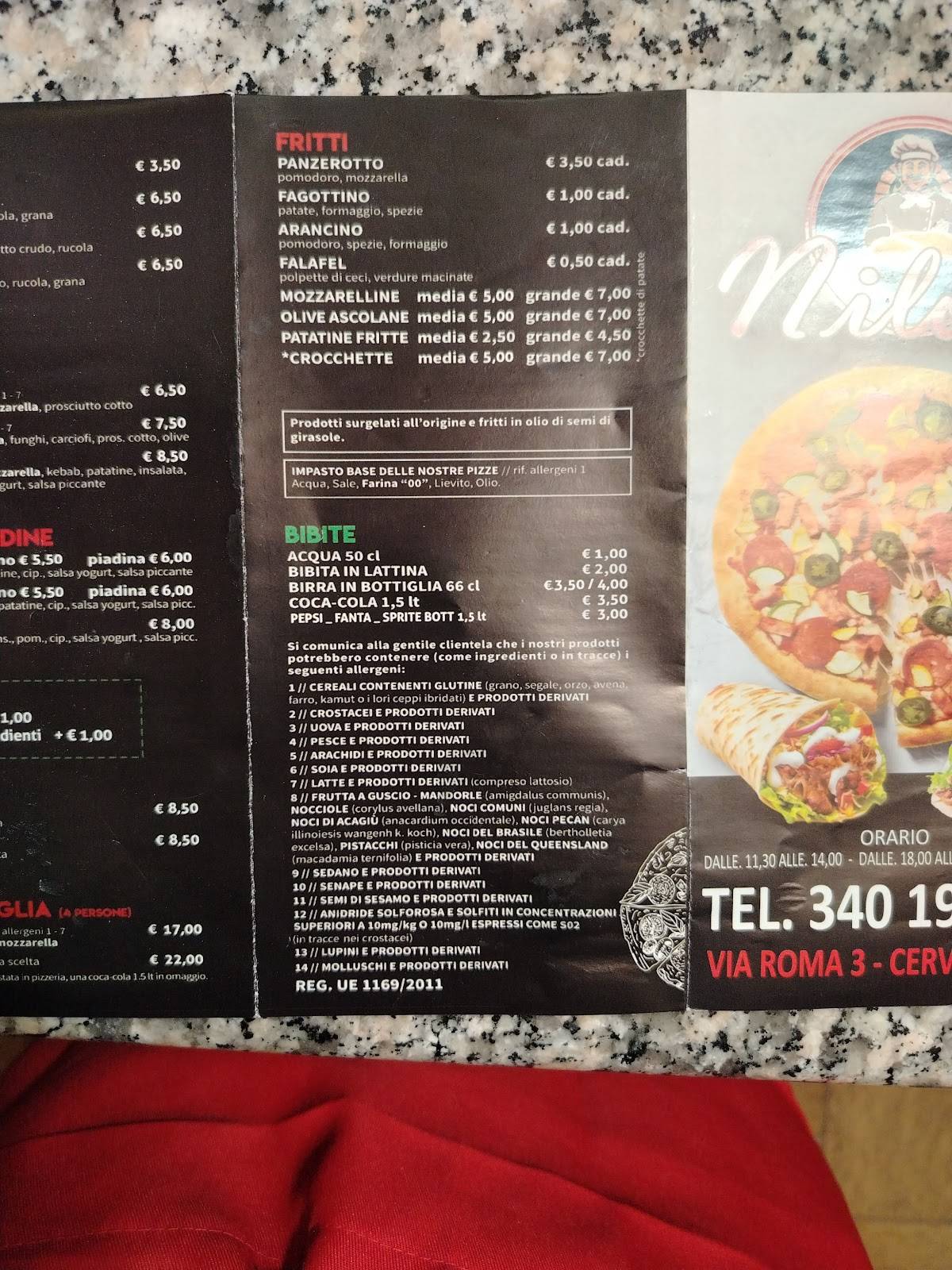 Menu da Pizzeria Nilo 3, Cervesina