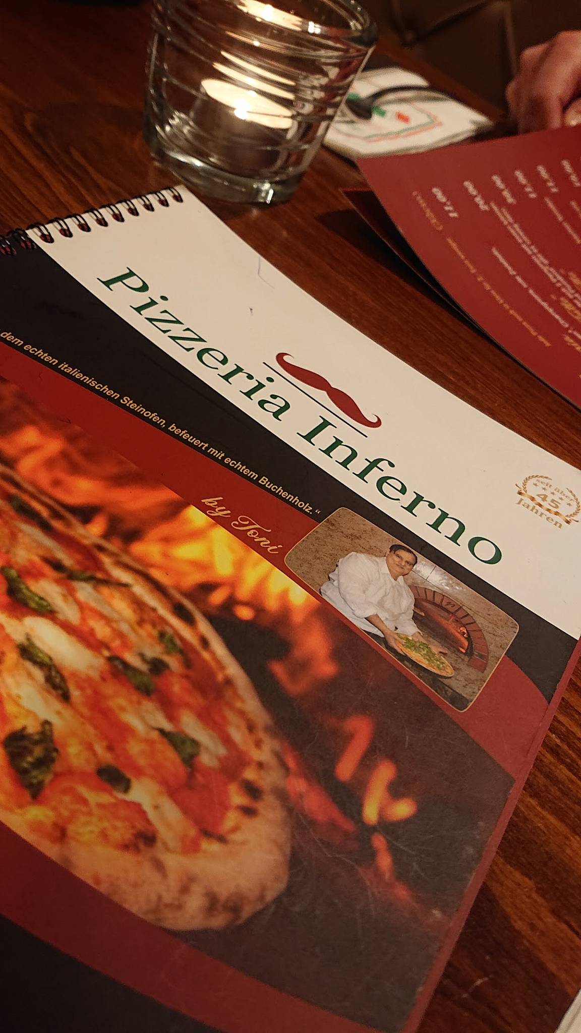 Speisekarte von Pizzeria Inferno, Bielefeld