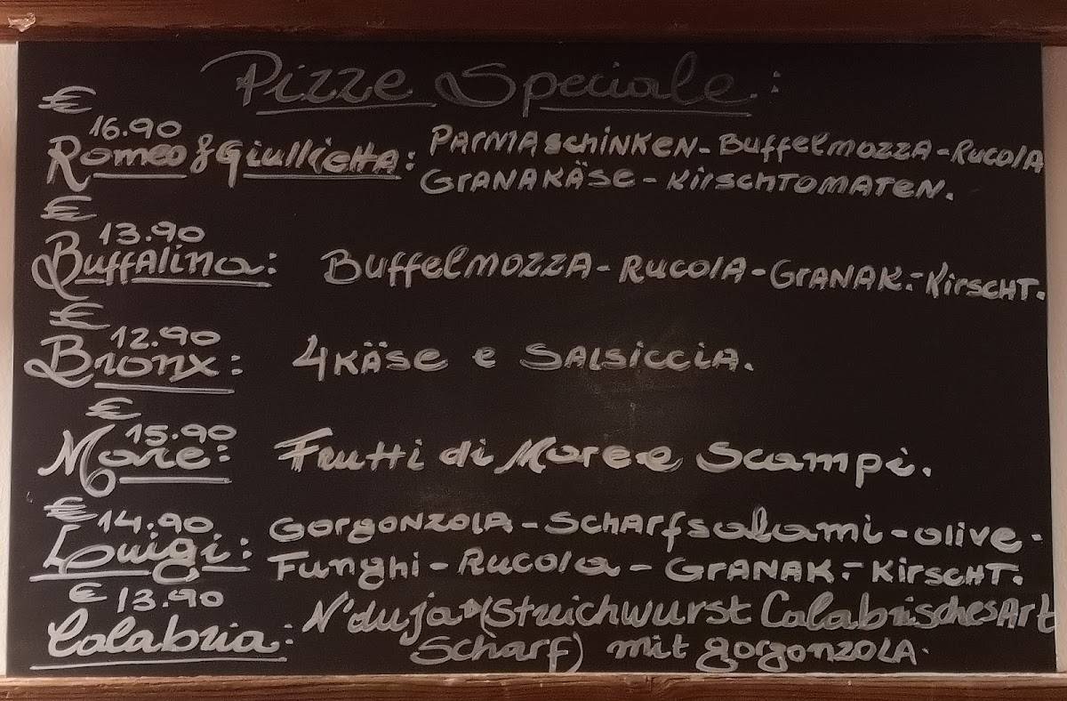 Speisekarte von Pizzeria Terra Verde, München