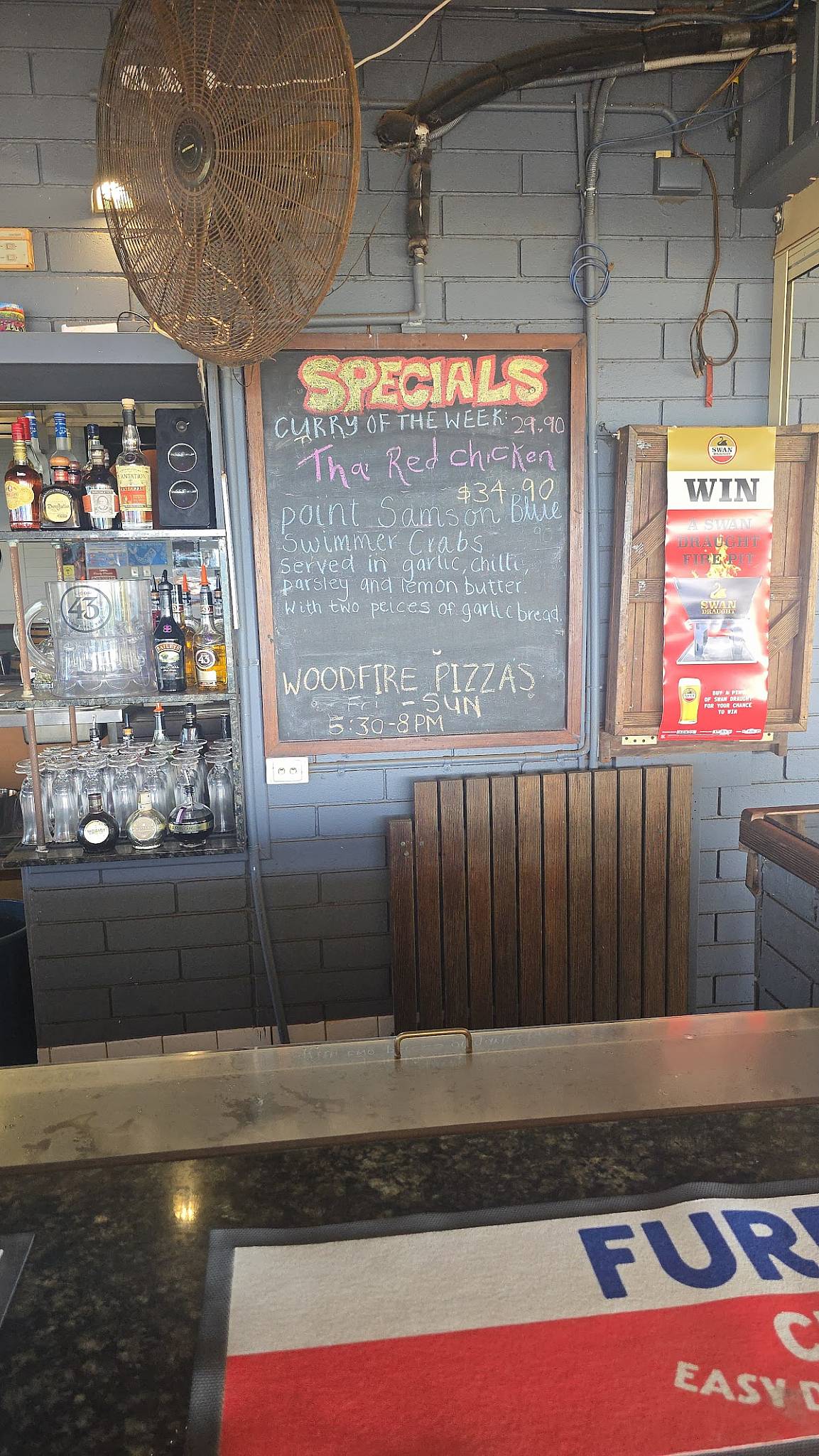 Menu at Samson Beach Tavern pub & bar, Point Samson