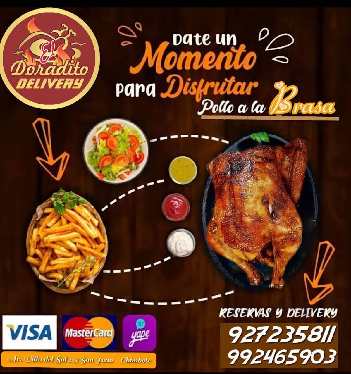 Menu at Pollería El Doradito Delivery restaurant, Chimbote